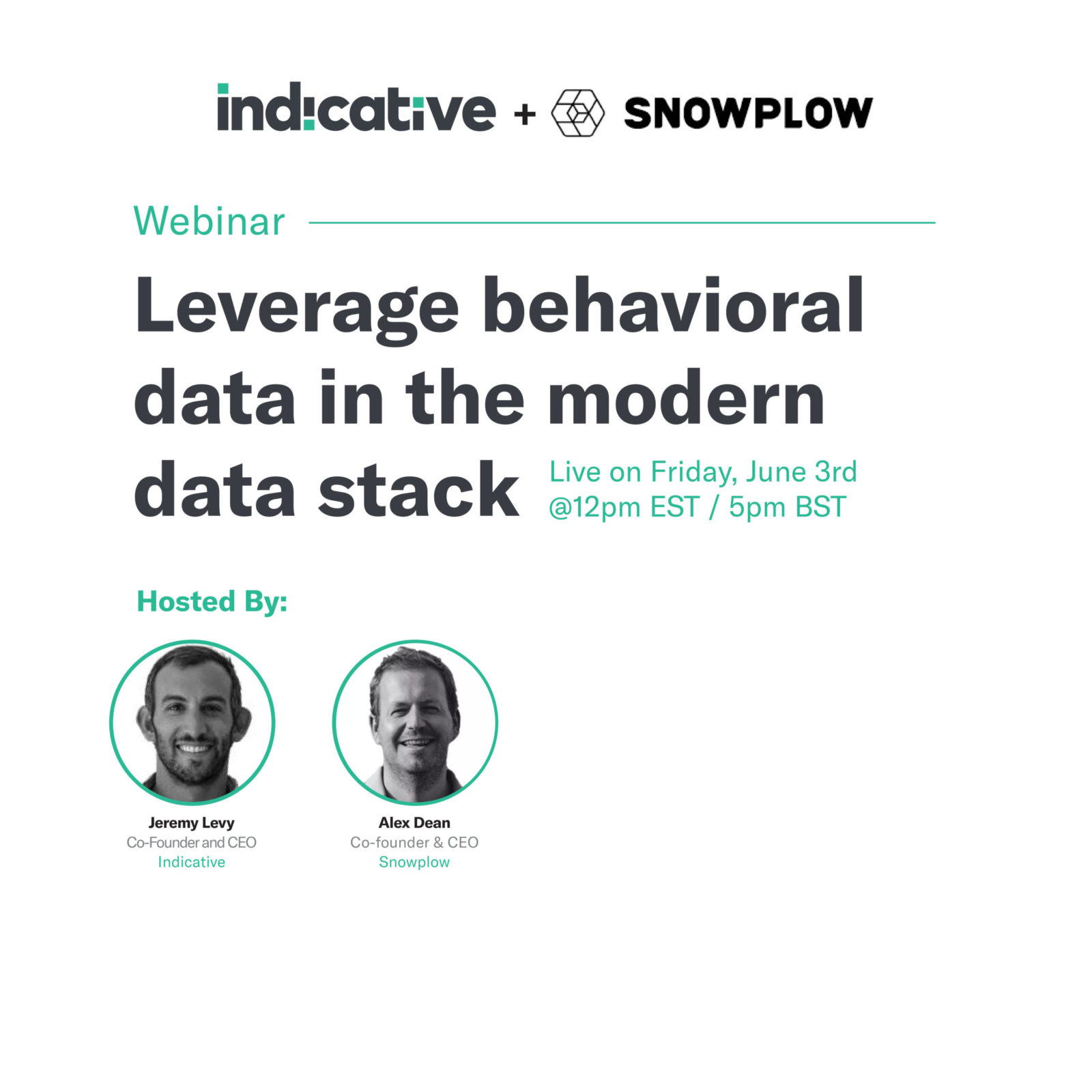 Webinar: Leverage Behavioral Data in the Modern Data Stack – Indicative