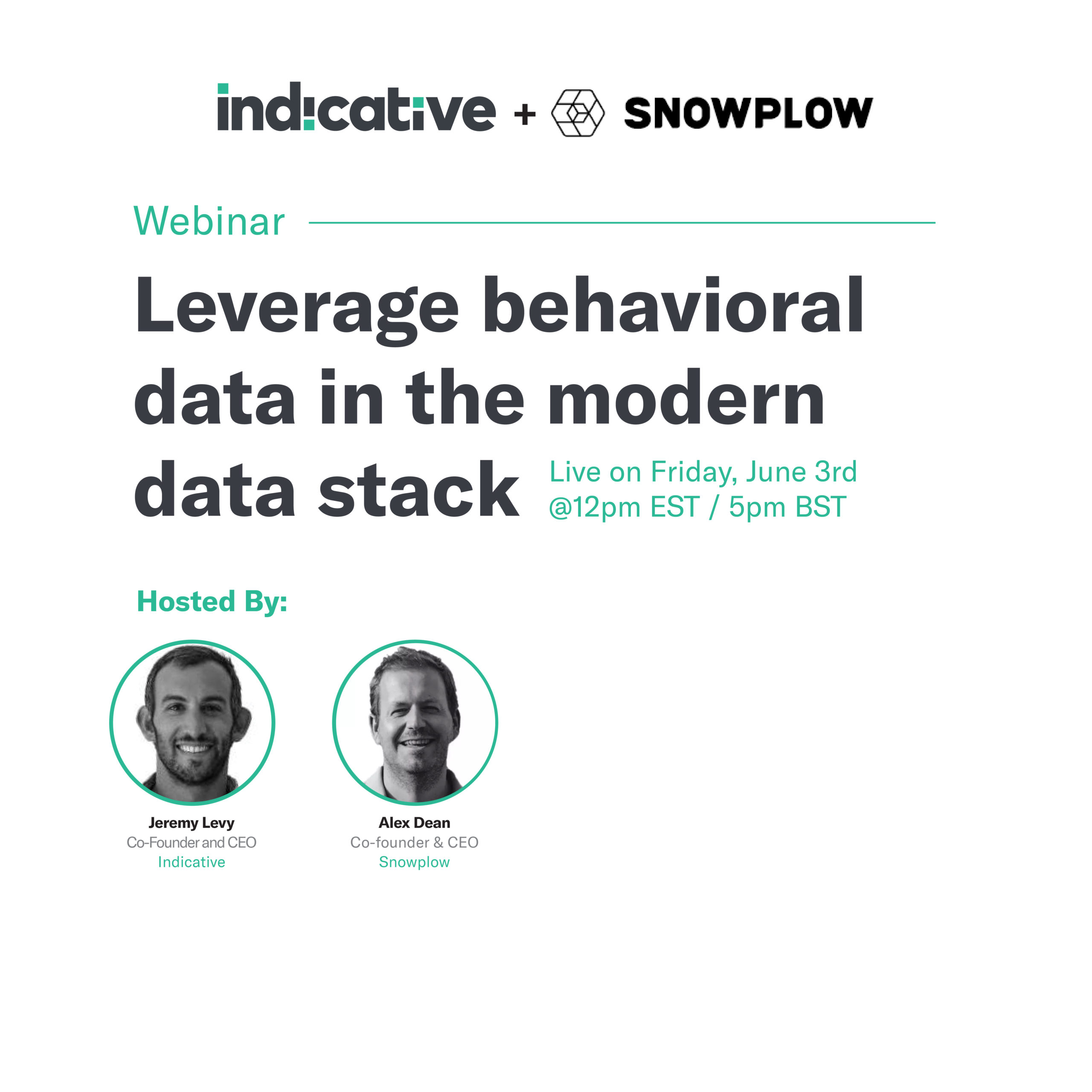Webinar: Leverage Behavioral Data in the Modern Data Stack – Indicative