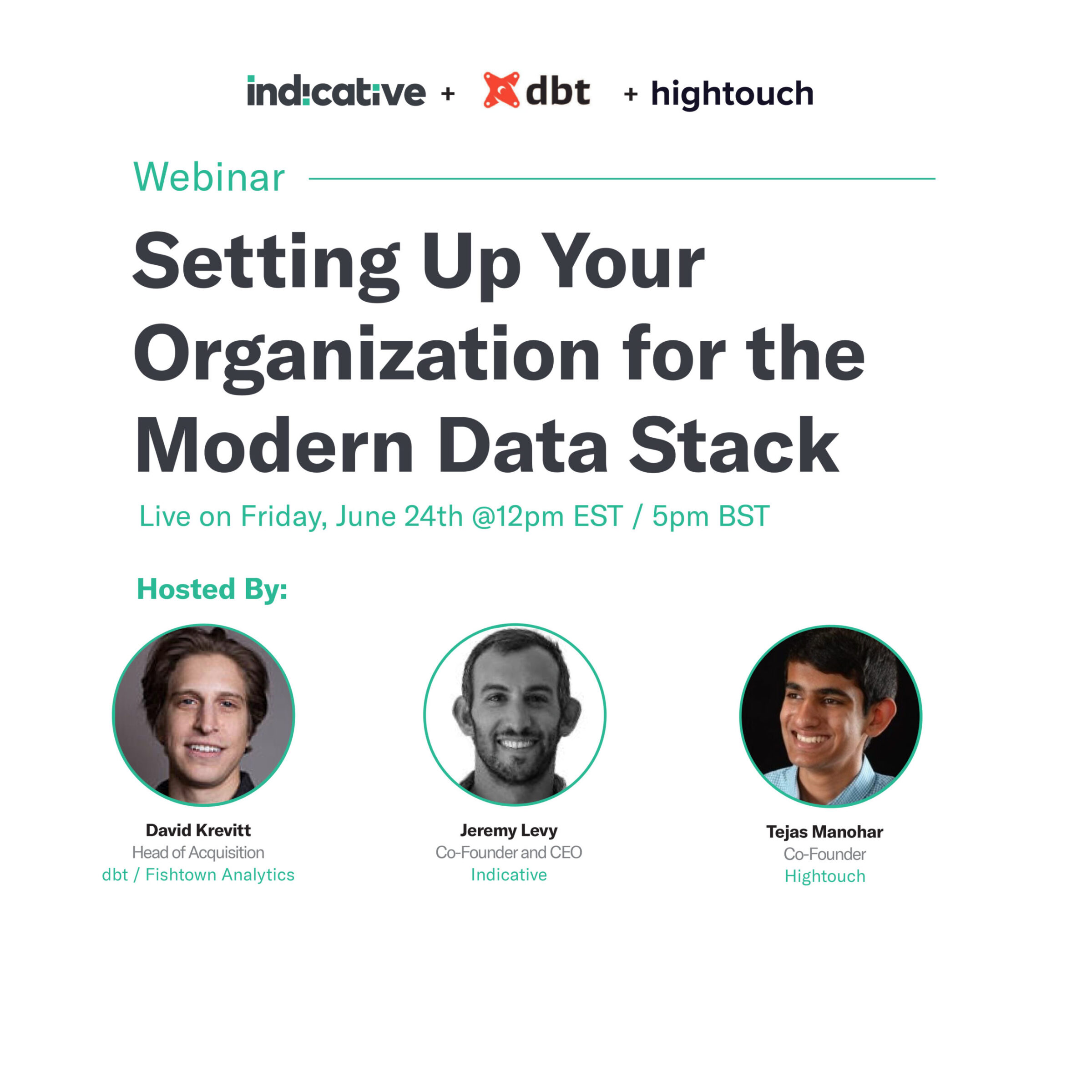 Webinar: Setting Up Your Organization for the Modern Data Stack – Indicative